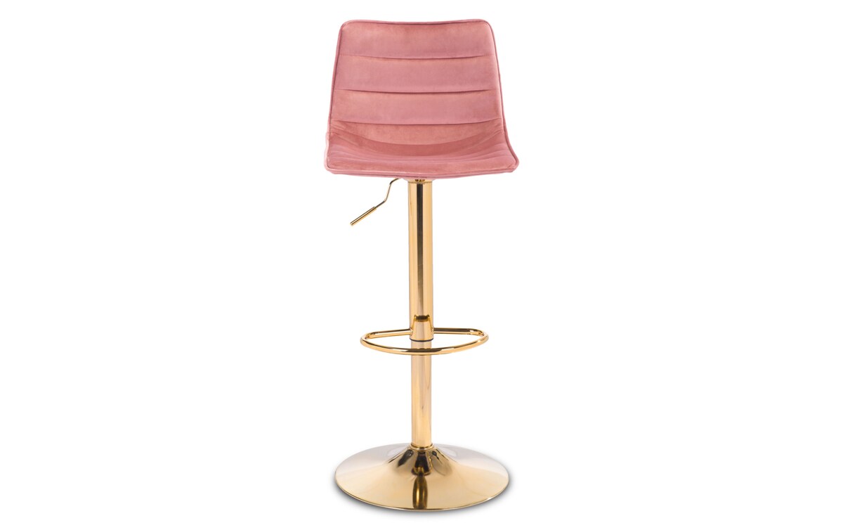 Keri Pink Faux Leather Upholstered Bar Height Adjustable Stool | Bob's ...