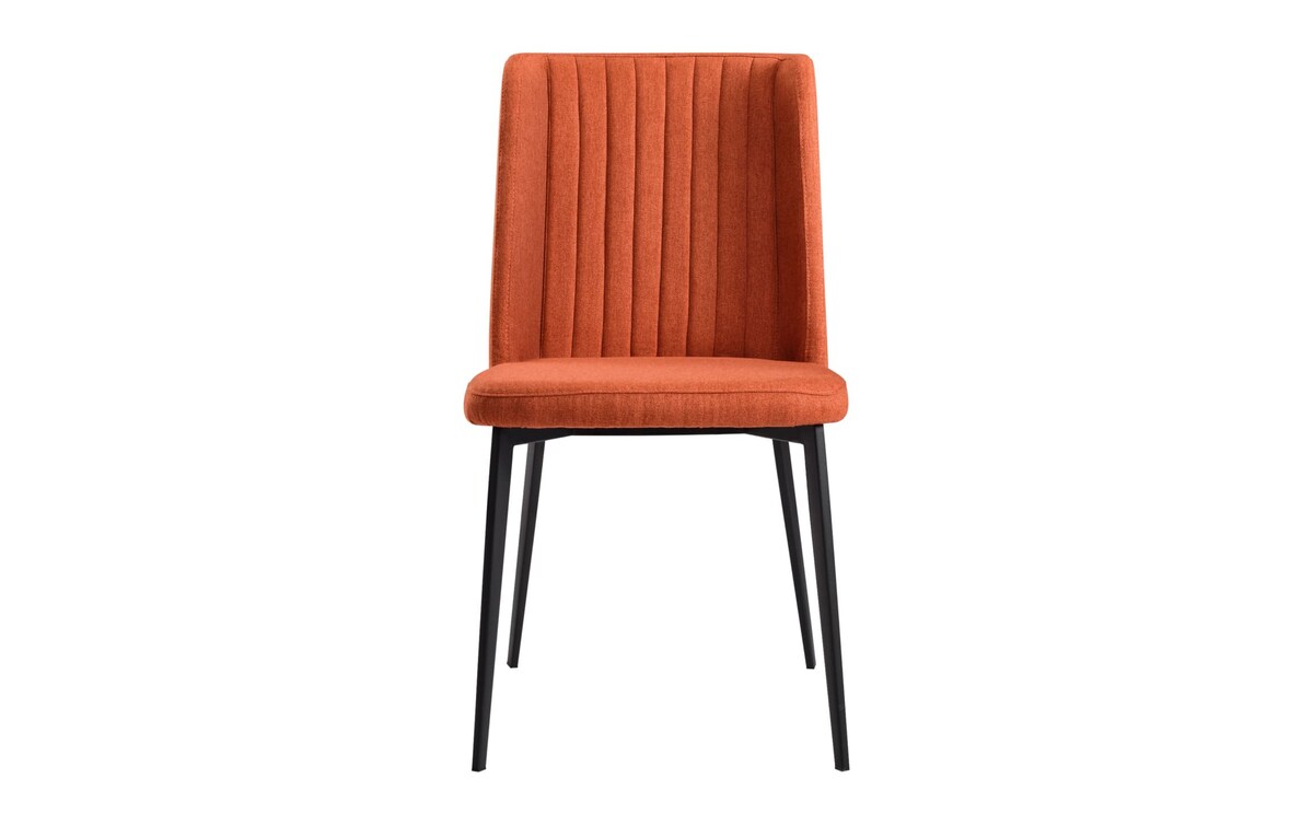 Set of 2 Kaleb Orange Dining Chairs | orange_color