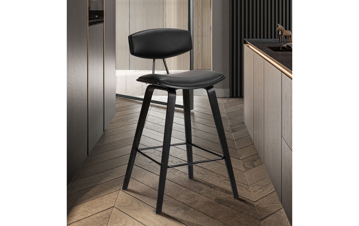 Cobie Black Counter Stool | black_color