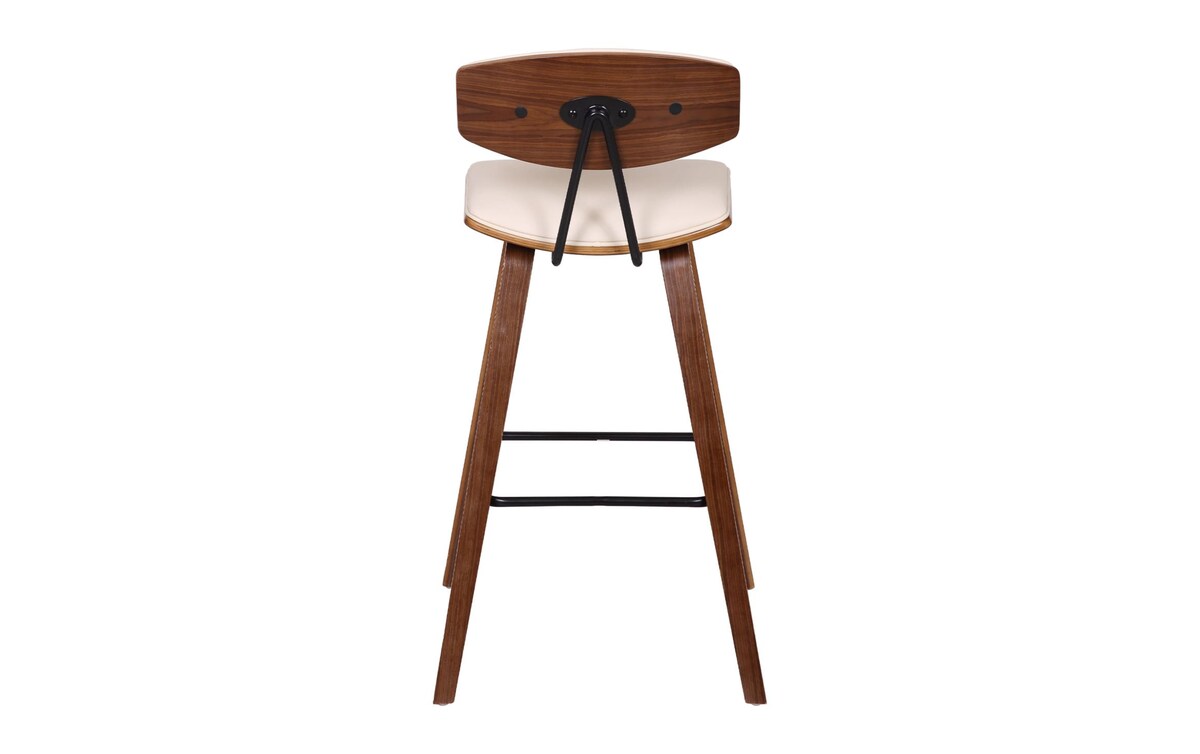 Cobie Cream and Walnut Bar Stool | bar-height