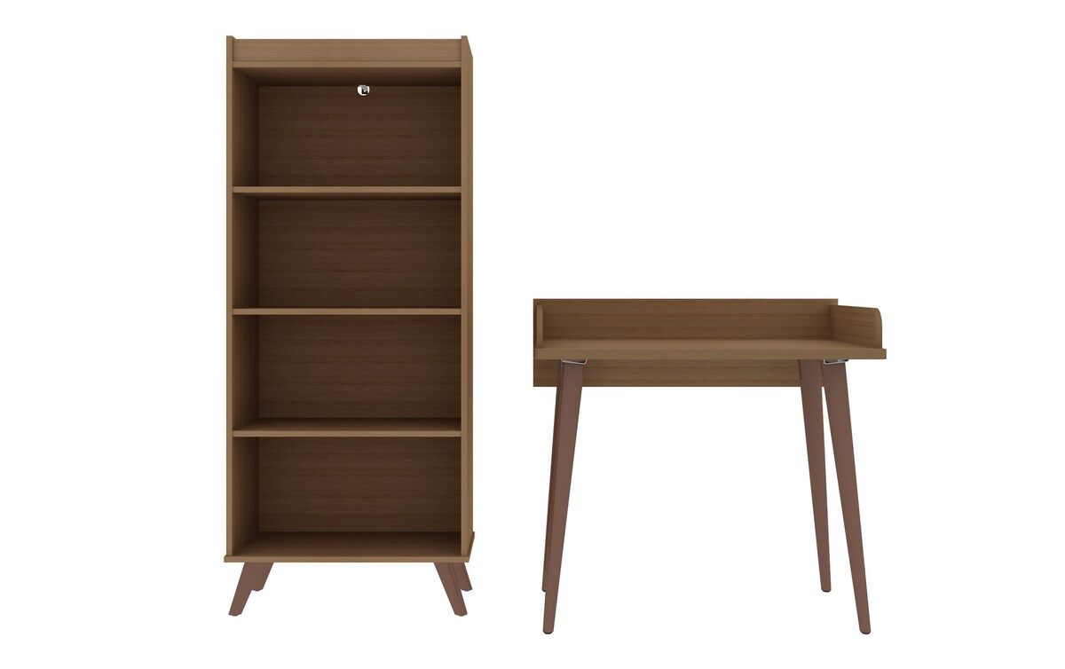 Fresca Brown Basic Office Set | Bob's Discount Furniture & Mattress Store