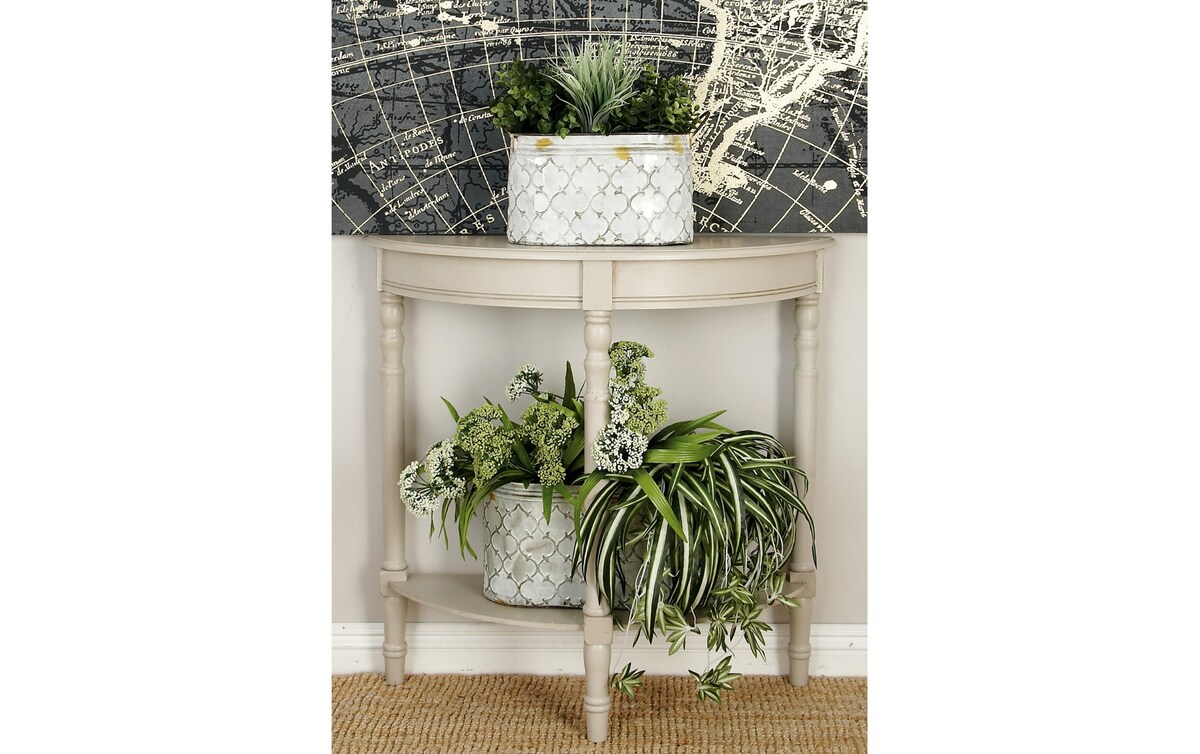 Bruno Console Table | ivory_finish