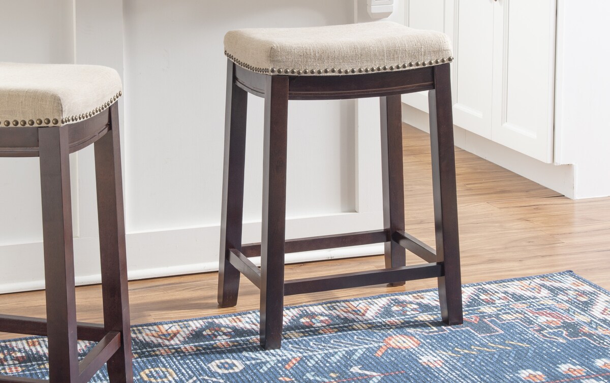 Ryann Linen Counter Stool | linen_color