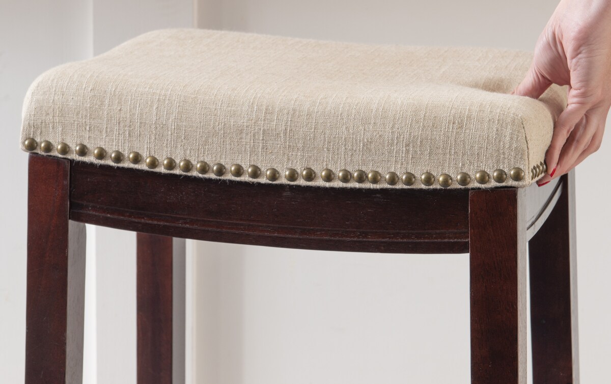 Ryann Linen Counter Stool | linen_color