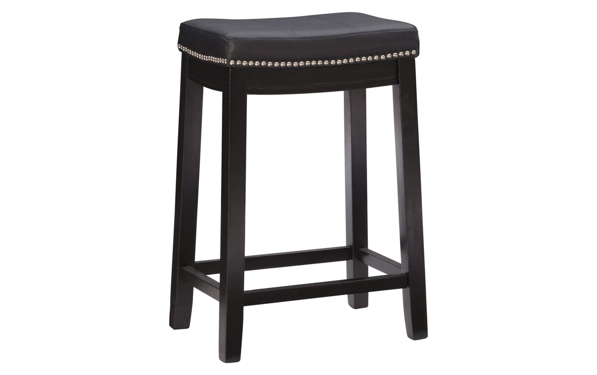 Ryann Black Counter Stool | black_color