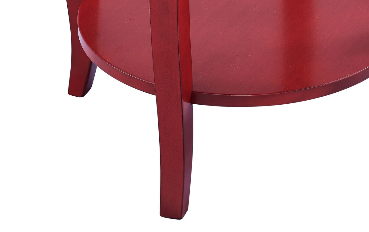 Loudain Red Round Table | red_finish
