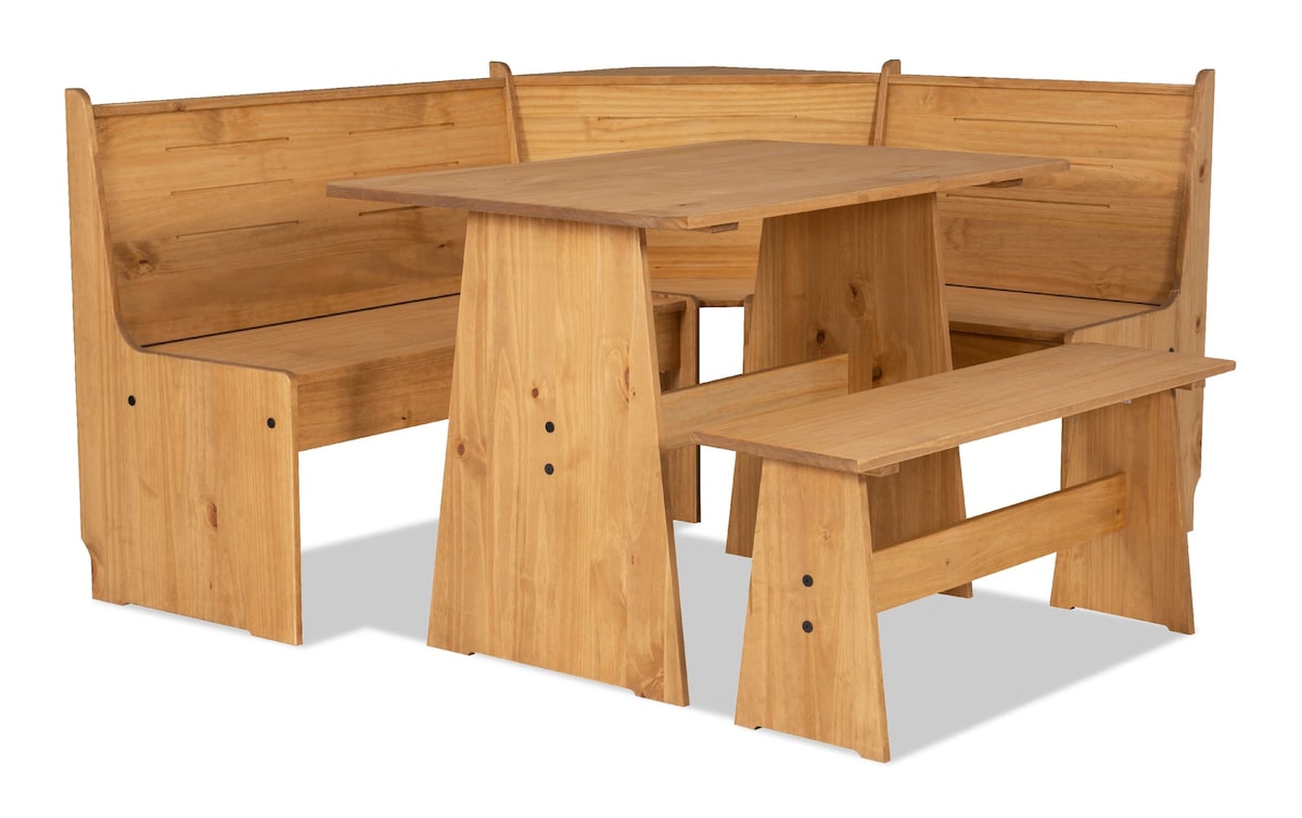 Willa Natural Nook with Table & Bench | natural_finish