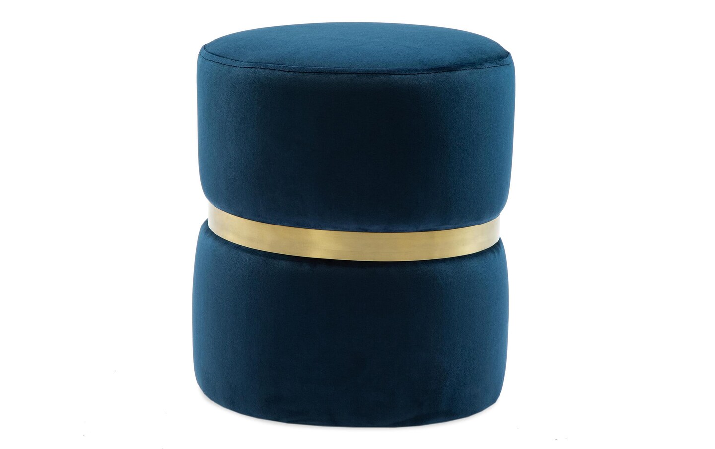 Amethyst Navy Velvet Ottoman Bobs Discount Furniture And Mattress Store