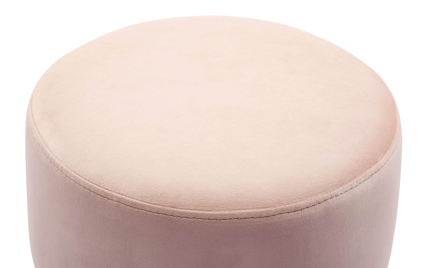 Amethyst Blush Velvet Ottoman Blush Color