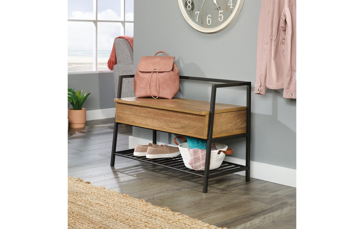 Sable Natural Storage Bench | natural_finish