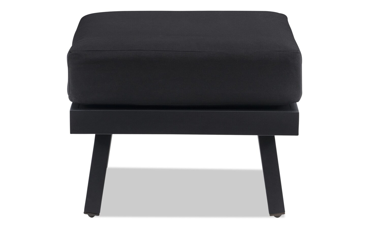 Suvi Black Aluminum Outdoor Ottoman