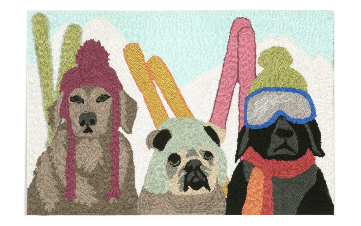 Ski 2' x 4' Multi Novelty Indoor/Outdoor Rug | Bob's Discount Furniture ...