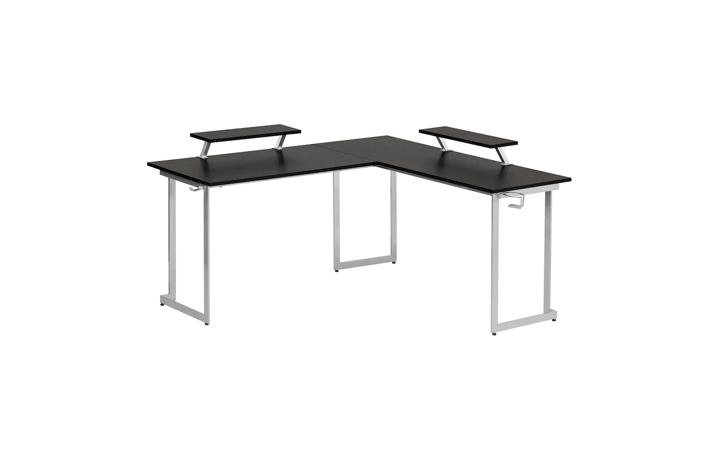 Silver gaming desk store