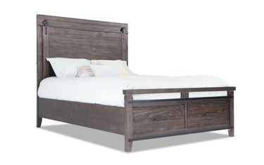 Montana 5 Piece King Brown Storage Platform Bedroom Set | Bob's ...