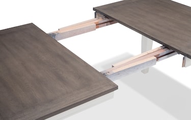 Blake 5 Piece Gray & White Extendable Dining Set | Bob's Discount ...