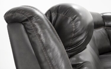 Trailblazer Gray Leather 6 Piece Right Arm Facing Power Reclining ...