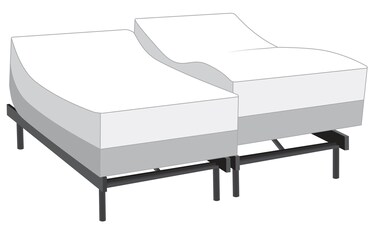 Power Bob Elite Base with Copper Sport Gel 11.5'' Split King Plush ...