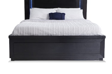 Cosmopolitan 4 Piece Queen Black Storage Bedroom Set | Bob's Discount ...