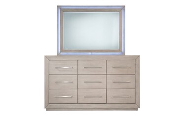 Cosmopolitan 4 Piece Queen Gray Storage Platform Bedroom Set | Bob's ...