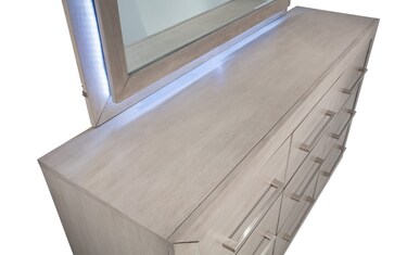 Cosmopolitan 4 Piece Queen Gray Storage Bedroom Set | Bob's Discount ...