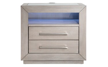 Cosmopolitan 4 Piece Queen Gray Storage Bedroom Set | Bob's Discount ...