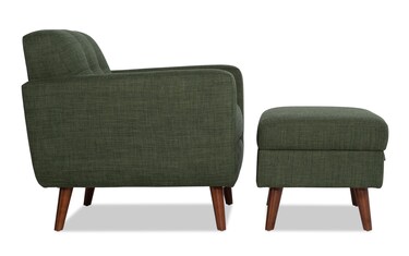 Bettie 80'' Avocado Sofa, Chair & Storage Ottoman | Bob's Discount ...