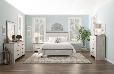 Bobs furniture white bedroom set store