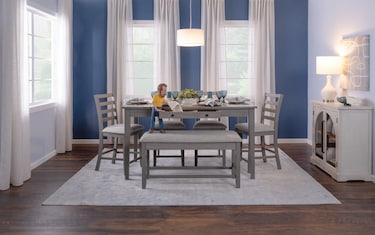 Homeworks 5 Piece Gray Counter Height Dining Set | Bob's Discount ...