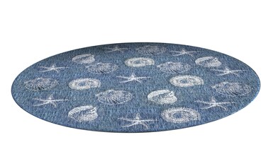 Shells 7'10'' Round Indoor/Outdoor Rug | Bob's Discount Furniture ...