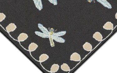 Dragonfly 2' x 3' Black Indoor/Outdoor Rug | Bob's Discount Furniture ...
