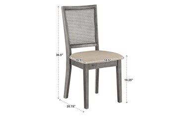 Set of 2 Brandi Gray Dining Chairs | Bob's Discount Furniture ...