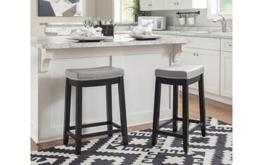 Cielo Gray Counter Stool | Bob's Discount Furniture & Mattress Store