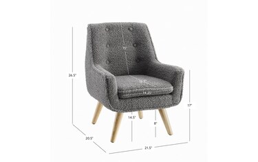 Elani Gray Kids Chair | Bob's Discount Furniture & Mattress Store