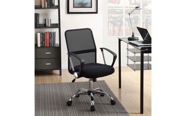 Remi Black Adjustable Swivel Office Chair | Bob's Discount Furniture ...