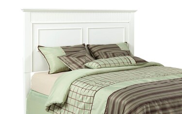 Spencer 5 Piece Queen White Panel Bedroom Set (Headboard Only) | Bob's ...