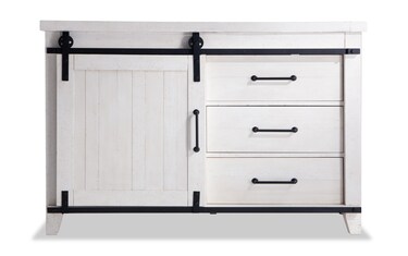 Montana White 3 Drawer TV Chest