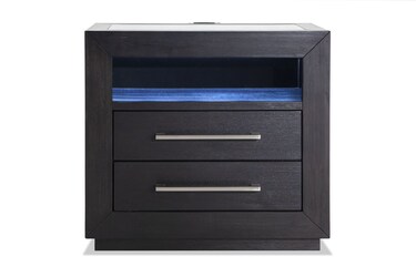 Cosmopolitan 5 Piece Queen Black Storage Platform Bedroom Set | Bob's ...