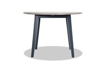 Blake 3 Piece Gray & Graphite Round Extendable Dining Set | Bob's ...