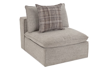 Infinity Gray 116.9'' 6 Piece Modular Sectional 2 Corners, 3 Armless ...