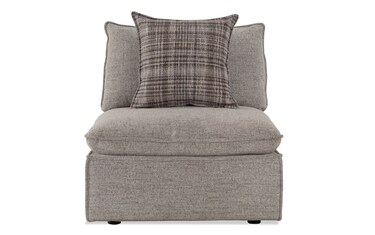 Infinity Gray 116.9'' 6 Piece Modular Sectional 2 Corners, 3 Armless ...