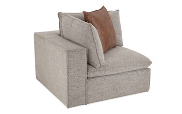 Infinity Gray 116.9'' 6 Piece Modular Sectional 2 Corners, 3 Armless ...