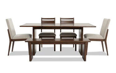 Coco II 7 Piece Dining Set with Swoop Chairs | Bob's Discount Furniture ...