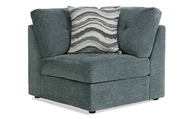 Modular Bob™ Spa Blue 117'' 5 Piece Sectional with Storage Ottoman ...