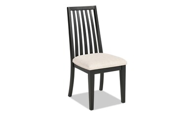 Blake 3 Piece Black & Natural Upholstered Dining Set | Bob's Discount ...