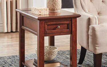 Carson Brown End Table Bob s Discount Furniture Mattress Store