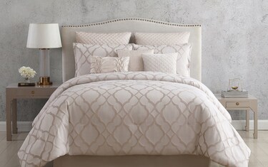 Meadow 10 Piece King Champagne Comforter Set | king