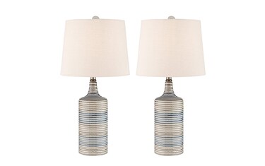 Karter Tan Table Lamp (Set of 2) | Bob's Discount Furniture & Mattress ...